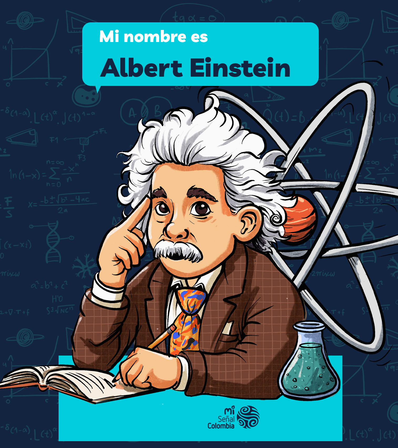 Pequeña Biografía Ilustrada Albert Einstein Mi Señal Colombia